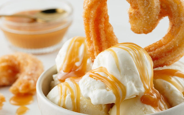 SUNDAES AU CARAMEL ET CHURROS INJECTÉS DE CARAMEL – Caramels FAA - Le ...